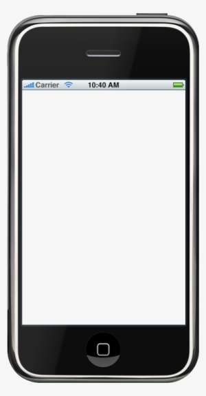 Iphone Portrait Topbar - Iphone Blank Text Screen PNG Image ...