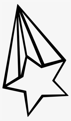Simple Shooting Star Vector - Shooting Star Clipart Black And White PNG ...