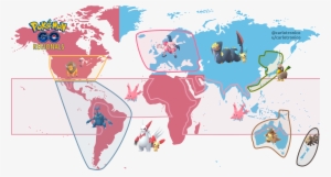 Current Regional Map Based On Reports From Reddit Users - Pokemon Go ...