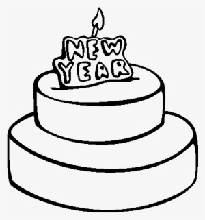 New Year Cake Drawing PNG Image | Transparent PNG Free Download on SeekPNG