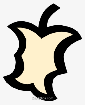 Apple Core Royalty Free Vector Clip Art Illustration - Illustration PNG ...