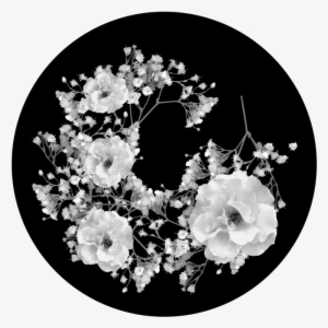 Colorful Roses Gobo - Apollo Design 1059 Rose With Stem Steel Pattern ...