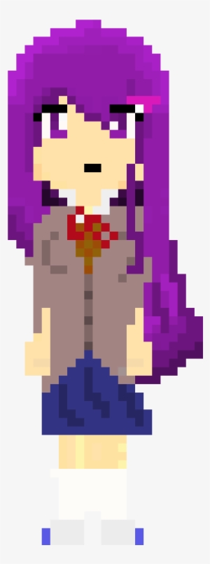 Ddlc Yuri - Pixel Art PNG Image | Transparent PNG Free Download on SeekPNG