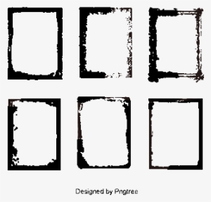 Ink Border Vector Element, Black Ink Strokes, Ink Marks, - Diagram PNG ...