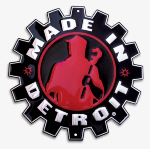 12" Metal Sign - Made In Detroit PNG Image | Transparent PNG Free ...