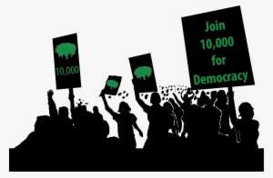 10,000 For Democracy - Crowd PNG Image | Transparent PNG Free Download ...