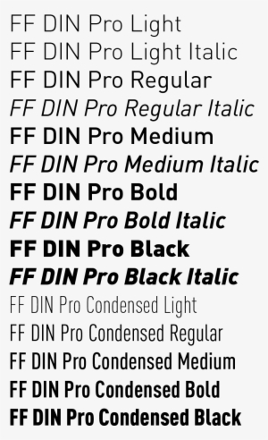 Ff Din Fonts - Din Font PNG Image | Transparent PNG Free Download on ...