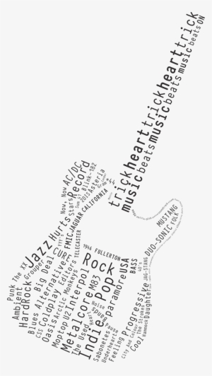 Typography // Fender Telecaster - Typography Guitar Png PNG Image ...