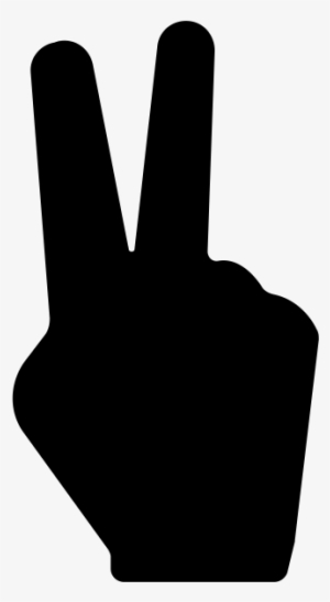 Victory Rubber Stamp - Two Fingers Up Png PNG Image | Transparent PNG ...