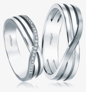 Dual Wedding Rings Ceremony - Wedding Rings Pair White Gold PNG Image ...