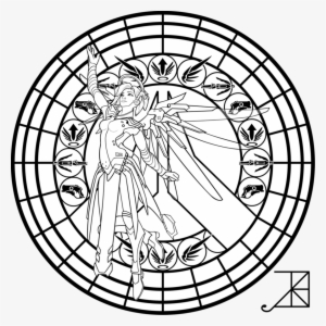 Sg - Overwatch Mercy Lineart PNG Image | Transparent PNG Free Download ...