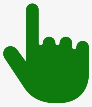 Thumb Tack Clipart Svg - Green Hand Icon Png PNG Image | Transparent ...