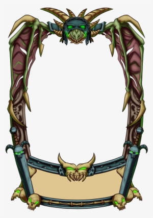 Demon Hunter Frame - Digital Badge PNG Image | Transparent PNG Free ...