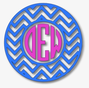 Monogram Frame - Chevron Circle - Circle PNG Image | Transparent PNG ...