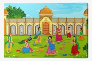 Kids Playing Holi Vector PNG Image | Transparent PNG Free Download on ...