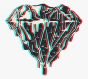 Glitch Diamond Black Photography Clipart Wallpaper - Diamonds Melting ...