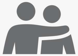 Mental Health Icon - Arm Around Shoulder Icon PNG Image | Transparent ...