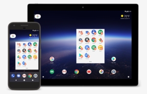 Bring Your Favorite Android - Android Oreo Tablet PNG Image ...