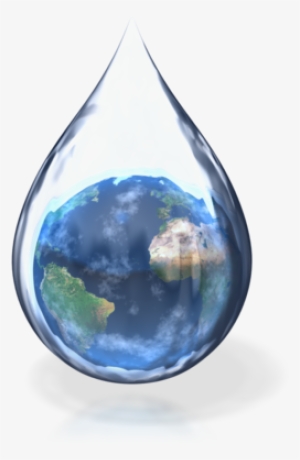 Clean Water Is Essential To Food Production - Water Drop Earth Png PNG ...
