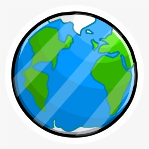 Globe Pin Icon - Club Penguin Earth Pin PNG Image | Transparent PNG ...