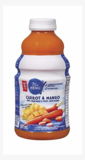 Pc Blue Menu Carrot & Mango 100% Vegetable & Fruit - Vegetable PNG ...