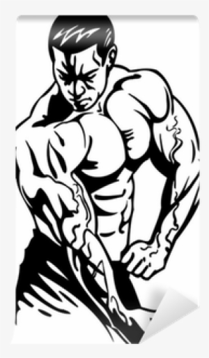 Bodybuilding And Powerlifting - Vector Bodybuilder Logo Png PNG Image ...