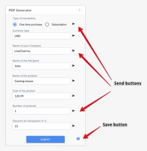 Save And Send Buttons - Livechat PNG Image | Transparent PNG Free ...