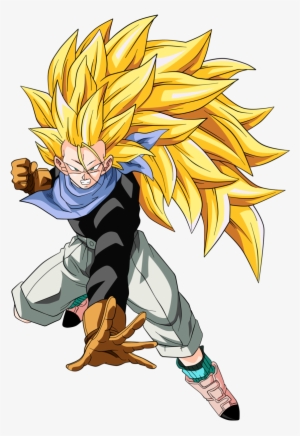 Trunks Super Saiyajin 3ssj3 Kid Trunks - Trunks Gt Ssj3 PNG Image ...