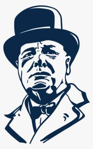 Winston Churchill Illustration R1-01 - Winston Churchill PNG Image ...