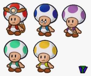 Paper Toad Brigade By Tsvlink25-d5h2hty - Green Toad Paper Mario PNG ...