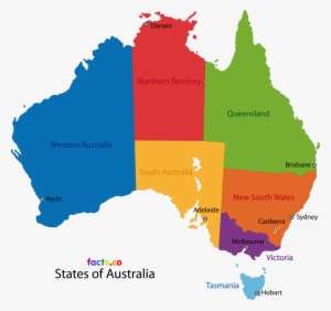 Australia States - Map Of Australia With Major Cities PNG Image ...
