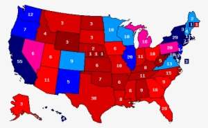 Genusmap-php - Barack Obama Vs Mitt Romney Map PNG Image | Transparent ...