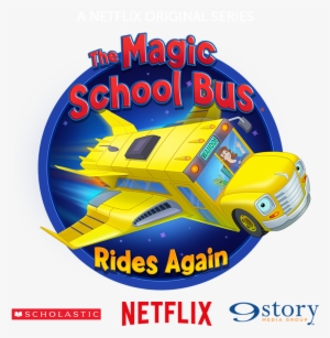 Watch Clipart Netflix - Magic School Bus Rides Again Logo PNG Image ...