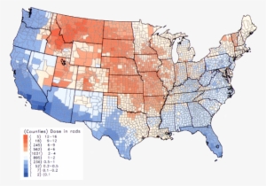 Us Fallout Exposure - Nevada Nuclear Bomb Map PNG Image | Transparent ...