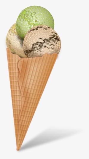 Ice Cream Cone Ice Creamne Clip Art Summer Clipart - Realistic Ice ...