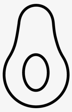 Avocado Vector - Outline Of An Avocado PNG Image | Transparent PNG Free ...