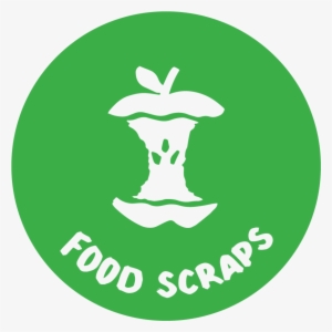 Food Scraps Refuse Bin Label Zero Waste In Landfill - Green Graduation ...