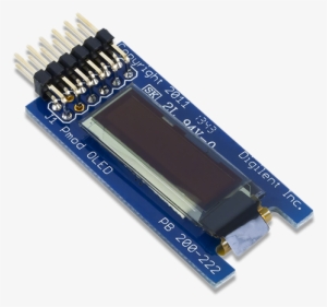 128 X 32 Pixel Monochromatic Oled Display Product Image - Digilent Pmod ...