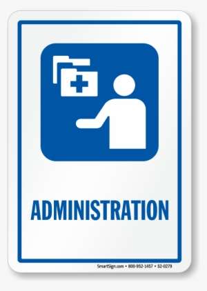 Administration Hospital Sign With Medical Admin Symbol - Hospital Sign ...