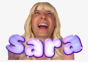 Ew , Transparent, Sara, Jimmy Fallon, Tonight Show, - Sara Ew PNG Image ...