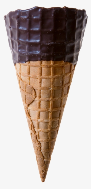 Medium Choc Dip Waffle Cone - Chocolate PNG Image | Transparent PNG ...