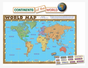 Tcr4410 World Map Bulletin Board Display Set Image - Map For Grade 1 ...