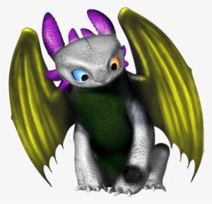 ^^^evel Toofles Wit Ranbow Pwoer^^^ - Female White Night Fury PNG Image ...