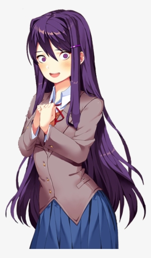 Download Yuri Ddlc Sprite Download - Black Haired Yuri Doki Doki ...