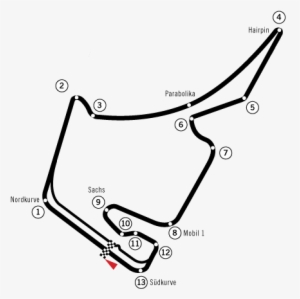 Circuit Hokenheimring - Hockenheimring Corner Names PNG Image ...