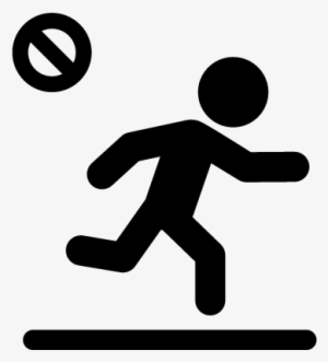No Running Vector - Icono De No Correr PNG Image | Transparent PNG Free ...