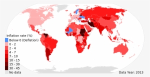 2013 Inflation Rates Map Of The World Per International - World ...