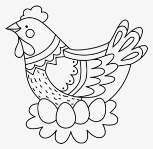 Gallina De Los Huevos De Oro Para Colorear PNG Image | Transparent PNG ...