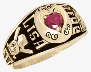 Keepsake Personalized Women's Heart Class Ring Available - Silver Plus ...