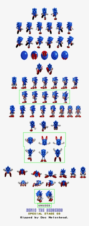 Sonic - Sonic 1 Sprites Png PNG Image | Transparent PNG Free Download ...